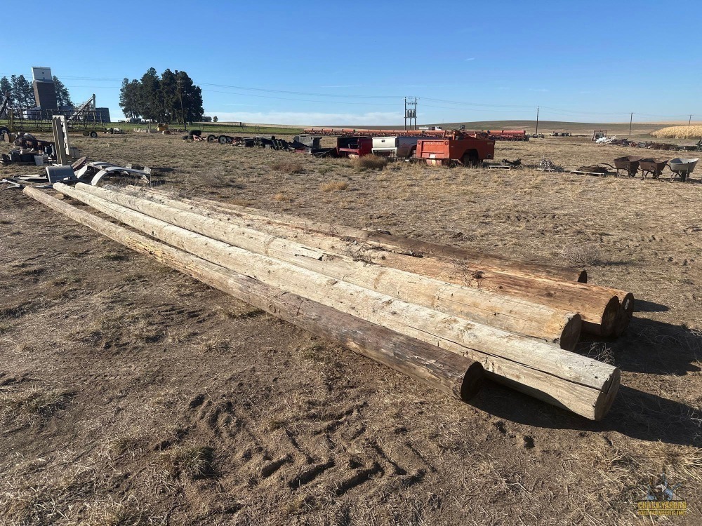 (6) Wood Power Poles